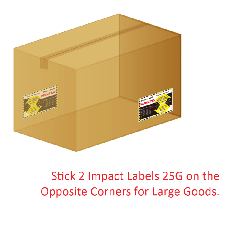 Impact Label 25G |【Impact Indicator Manufacturer】| WAN-YO