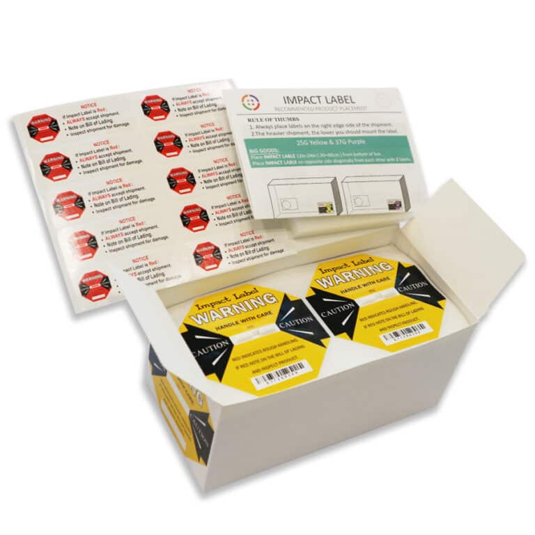 Impact Label 25G |【Impact Indicator Manufacturer】| WAN-YO